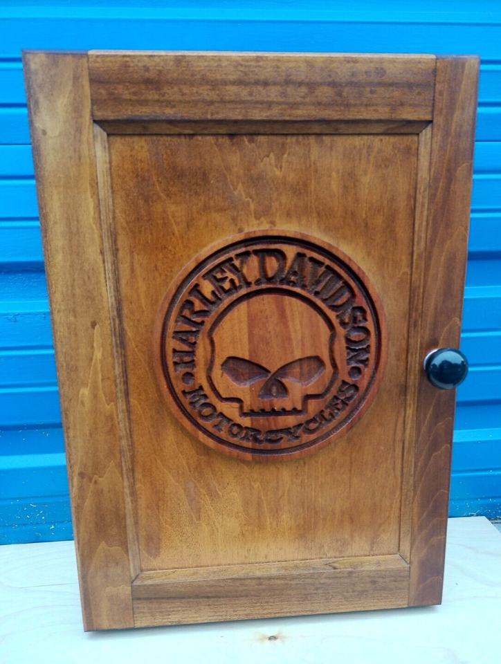 Apothecary Medicine Cabinet Harley Davidson all wood great biker design ...