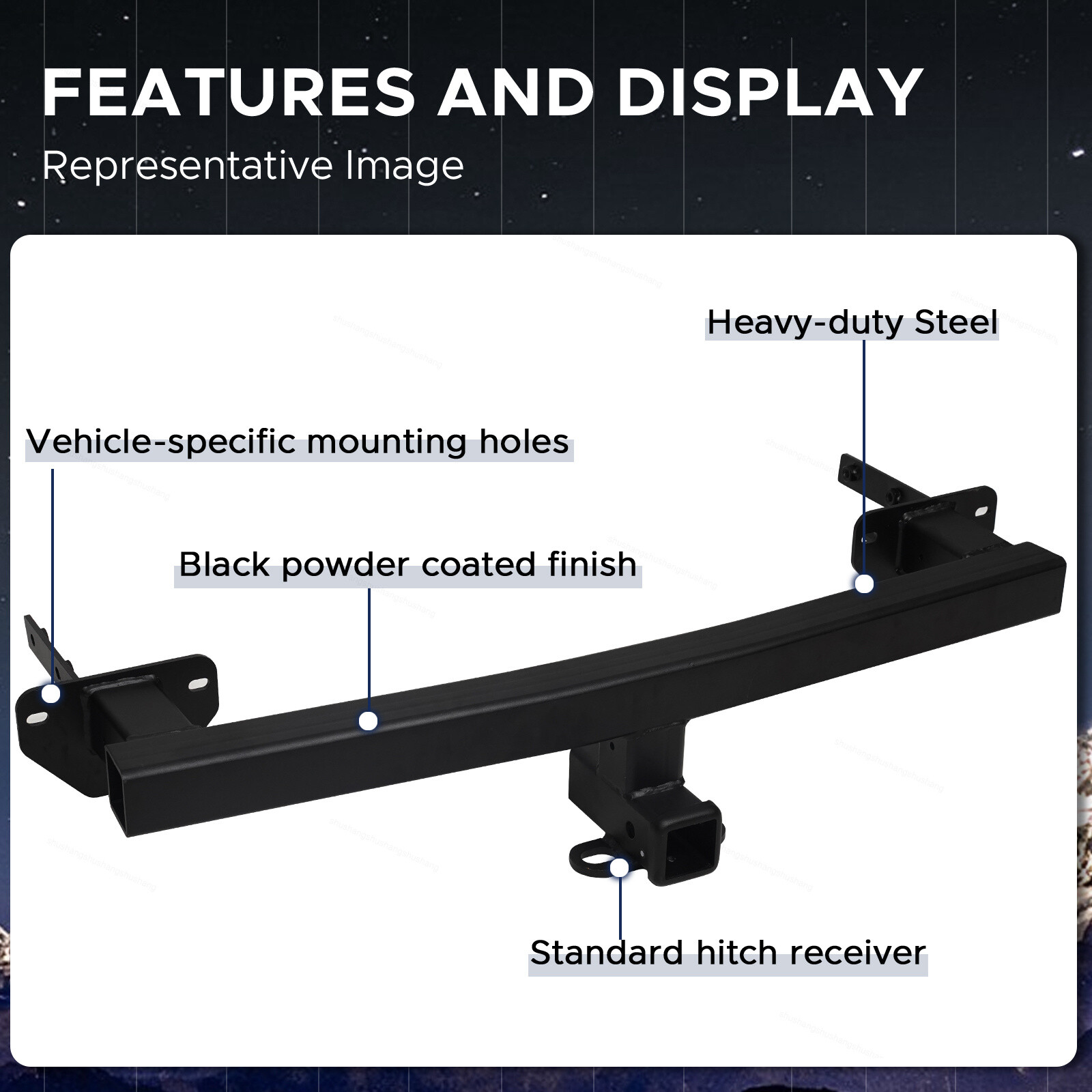 2" Trailer Tow Hitch Fits 2015-2023 Jeep Renegade Towing Receiver Class ...