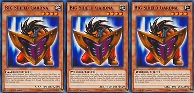 Big Shield Gardna X 3 1st Mint YUGIOH Cards YGLD-ENB14 | eBay