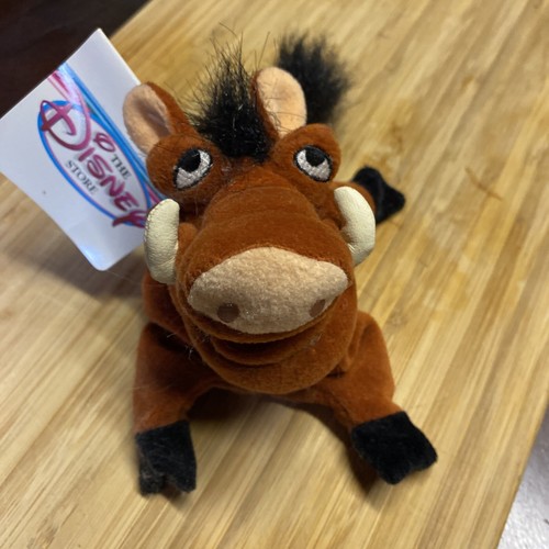 The Disney Store Lion King PUMBA Mini Bean Bag Plush Toy 8" NWT ...