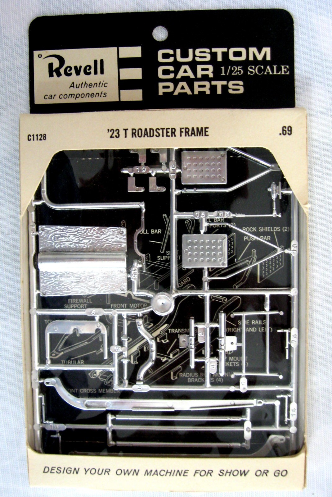 1960s 1/25 SCALE MODEL CAR PARTS LOT.REVELL-PACKS, TIRES, CHROME TREES ...