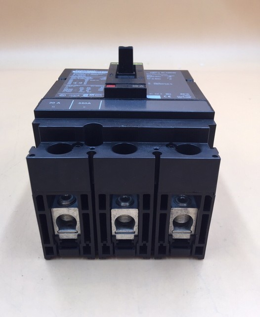 Square D HJL36030 Power Pact H 30 A 3-Pole Thermal Magnetic Circuit ...