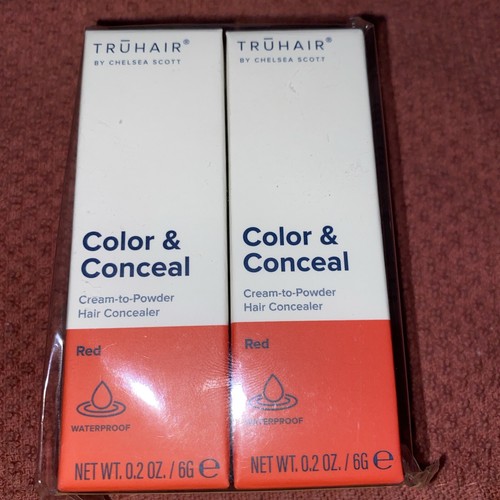 TRUHAIR Chelsea Scott Color & Conceal - Red - Hair Concealer 0.2oz X2 ...