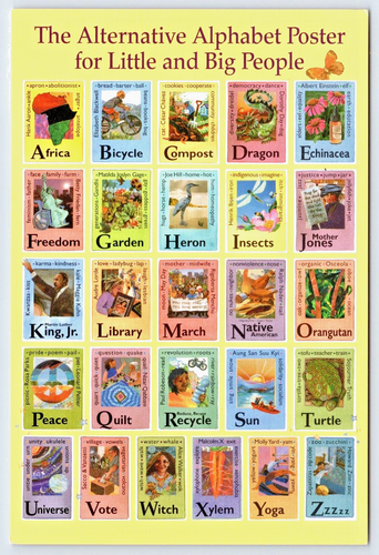 Postcard "Alternative Alphabet Poster for Little and Big People" 6X4 ...