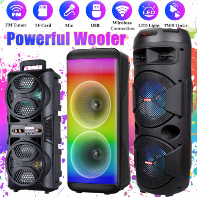 6000W Portable Sub Woofer Bluetooth Speaker Heavy Bass Party Sound ...