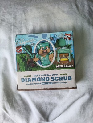 DR. SQUATCH MINECRAFT Diamond Scrub Soap Heavy Grit 5oz LIMITED EDITION ...