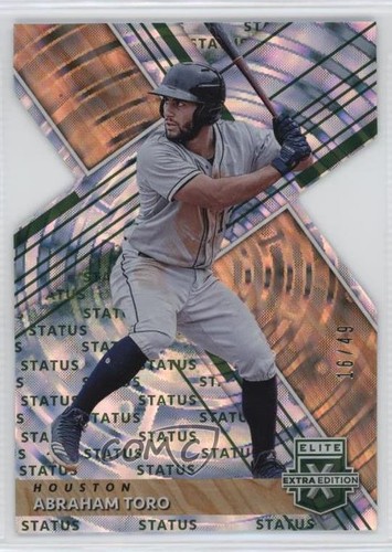2019 Panini Elite Extra Edition Status Emerald Die-Cut /49 Abraham Toro ...