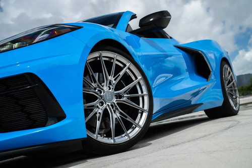 Corvette C8 Chrome Custom Wheels Rims 20x9 21x12 staggered | eBay