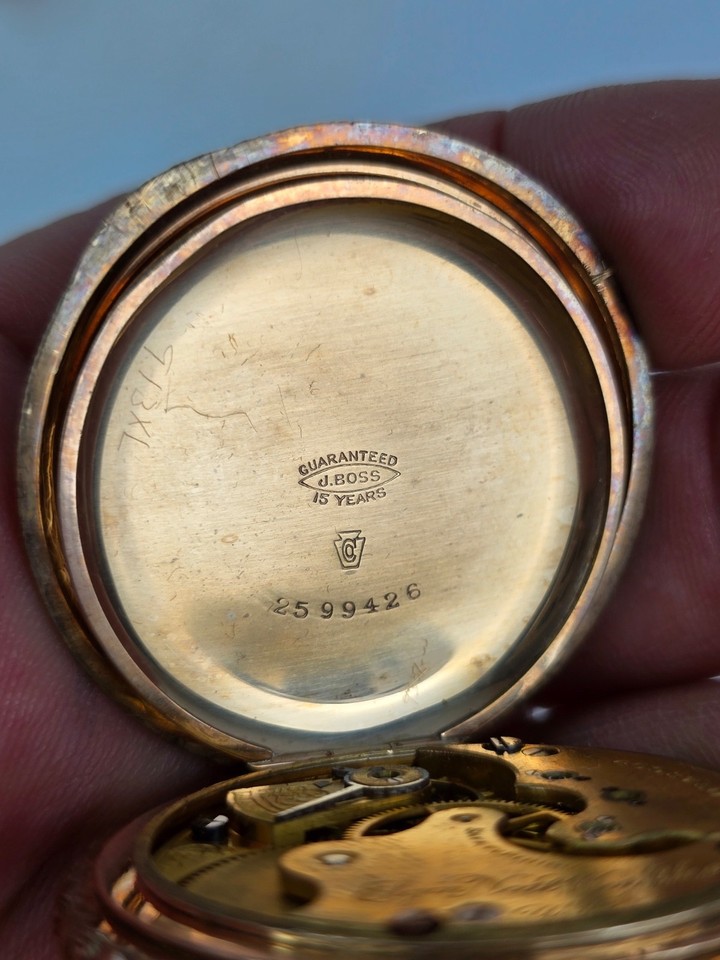 Elgin 15j Grade 132 Pocket Watch Super Fancy GF Hunter Case Size 6s Not ...