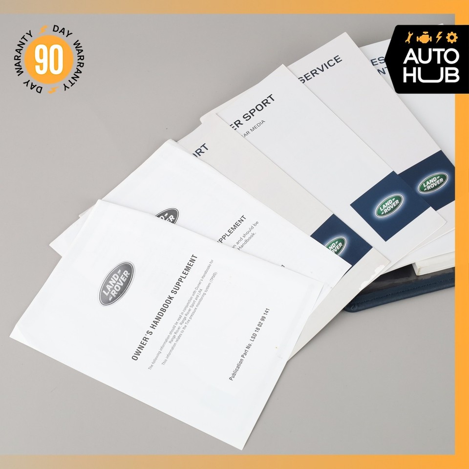 2014 Land Rover Range Rover Sport L494 HSE Owner's Manual Book Assembly ...