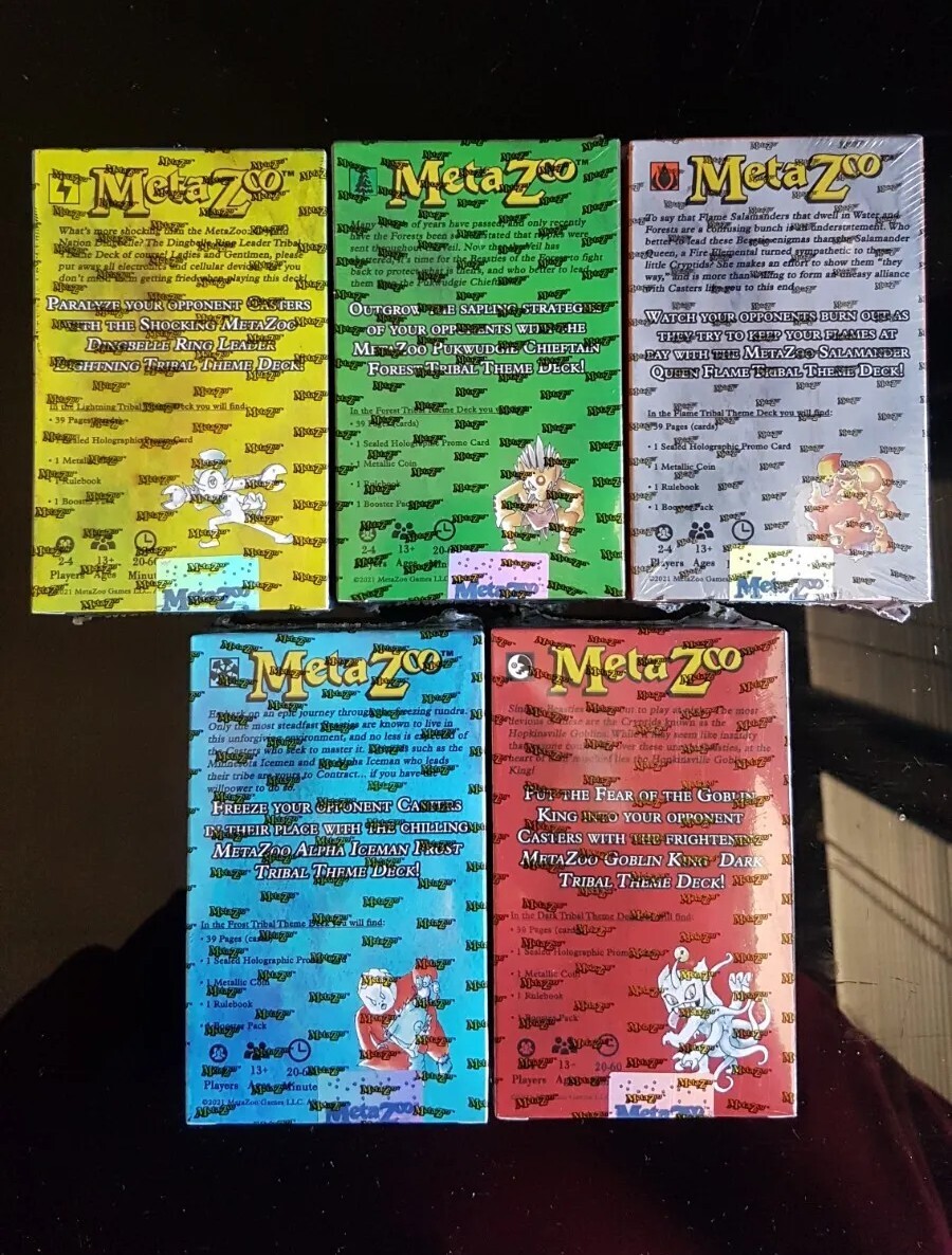 5x Theme Deck Cryptid Nation 2nd edition CN2 metazoo holo FH mothman ...