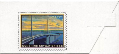 s4289 stamp SCOTT U676 - $4.95 Sunshine Skyway Bridge MNH CUT SQ -FULL ...