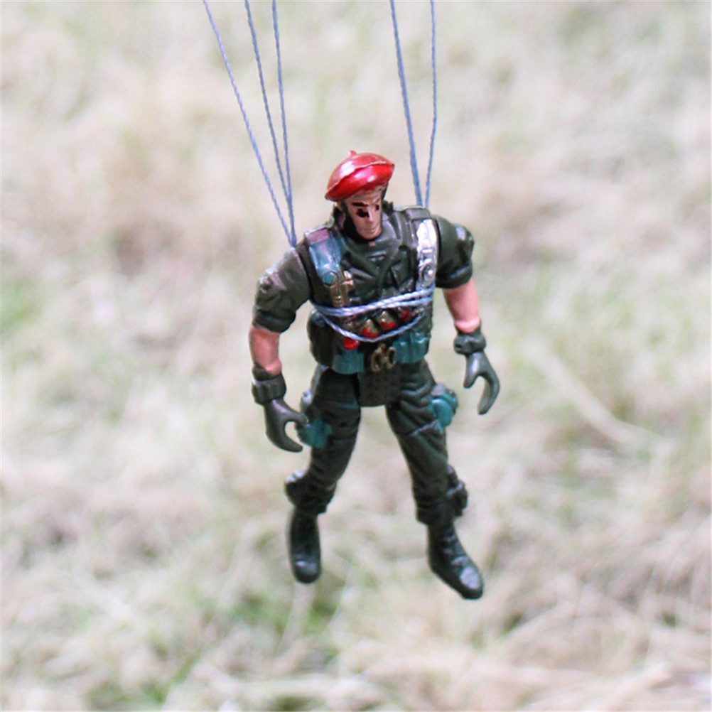 Paratroopers Parachute soldiers Miniatures Military figures Model Kids ...