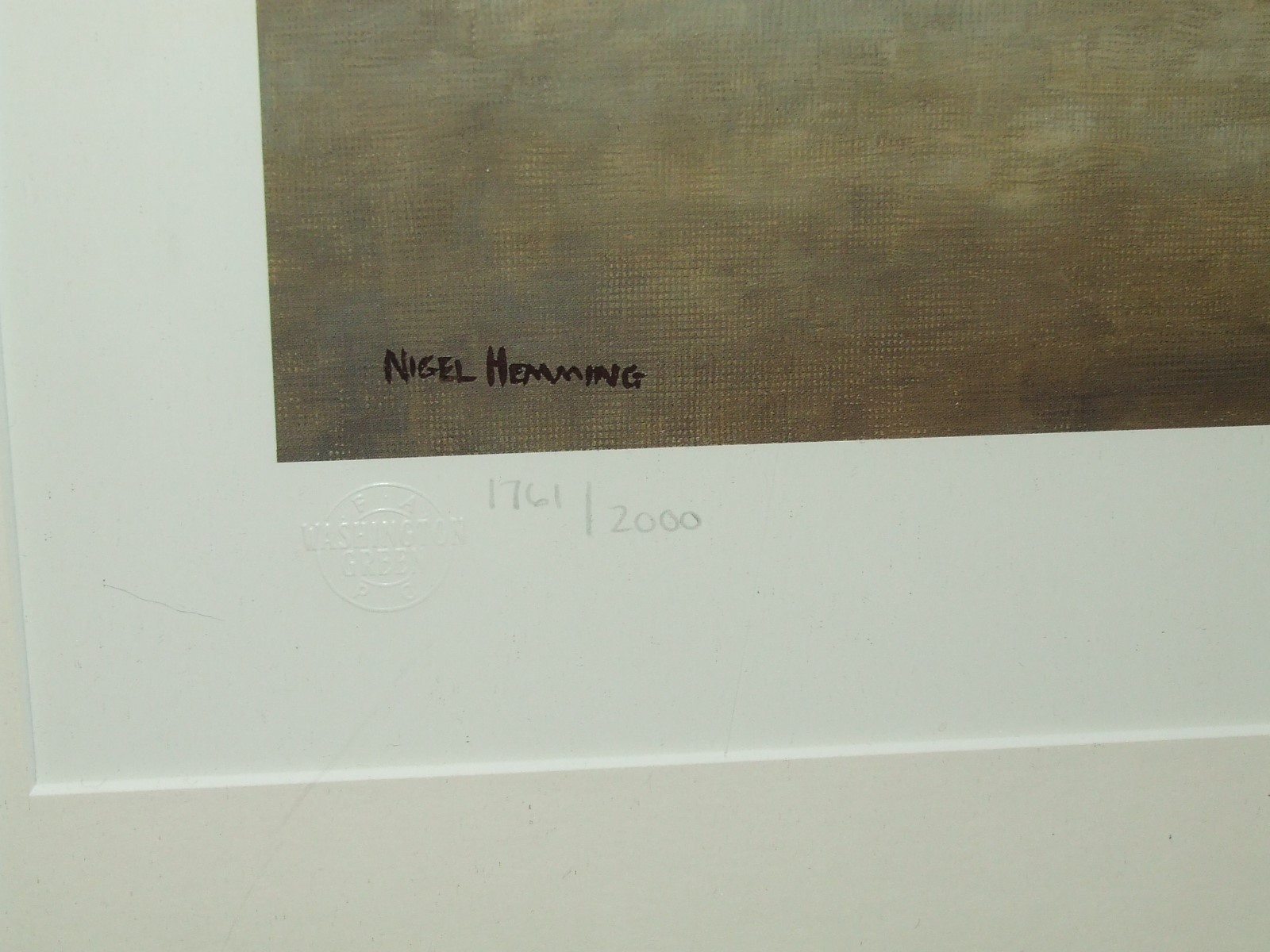 Nigel Hemming "Yellow Labradors" Ltd Ed. Framed Litho Dogs Print Artist ...