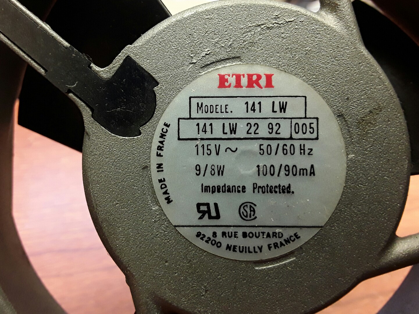 ETRI 141 LW 22 92 AC Axial Fan | eBay