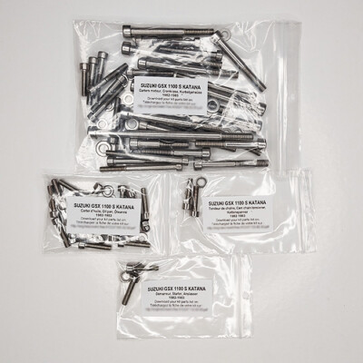 SUZUKI GSX 1100 S KATANA 1982-1983 Kit n°3 vis BTR inox carter GSX1100S ...