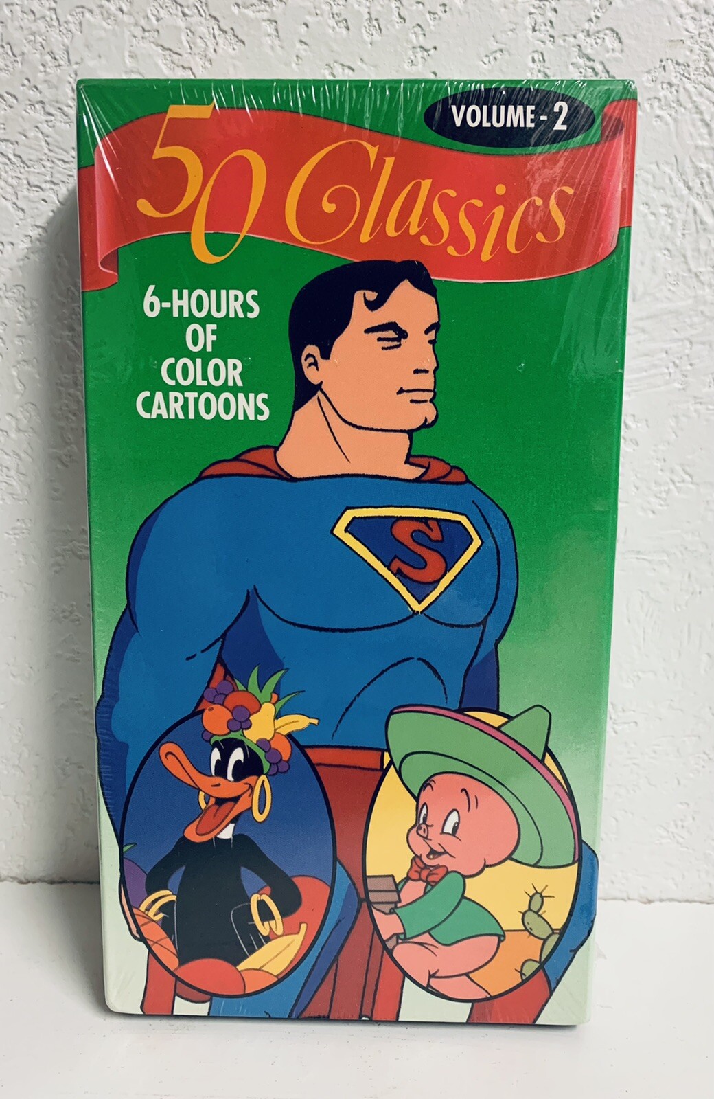 *NEW* 1992 VHS 50 Cartoon Classics Volume 2. 6 Hours of Color Cartoons ...