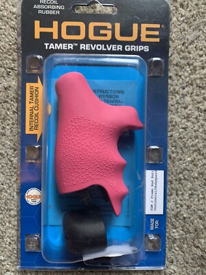 HOGUE S&W J-Frame Rnd Butt Tamer Revolver Grip PINK Rubber Centennial ...