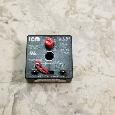 ICM Controls ICM203 Furnace Delay On Break Timer Relay VPS00C2X600 | eBay