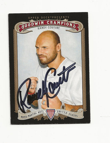RANDY COUTURE MMA AUTOGRAPHED CARD | eBay