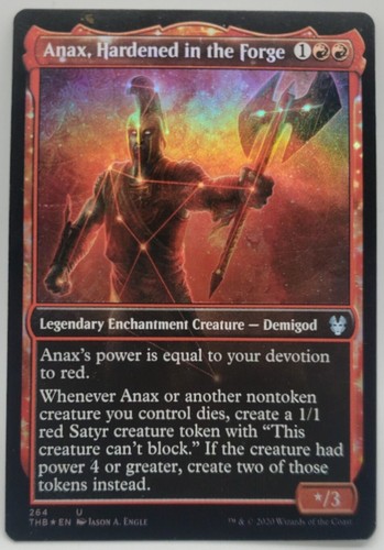mtg magic Anax, Hardened in the Forge FOIL showcase ENGLISH endurci ...