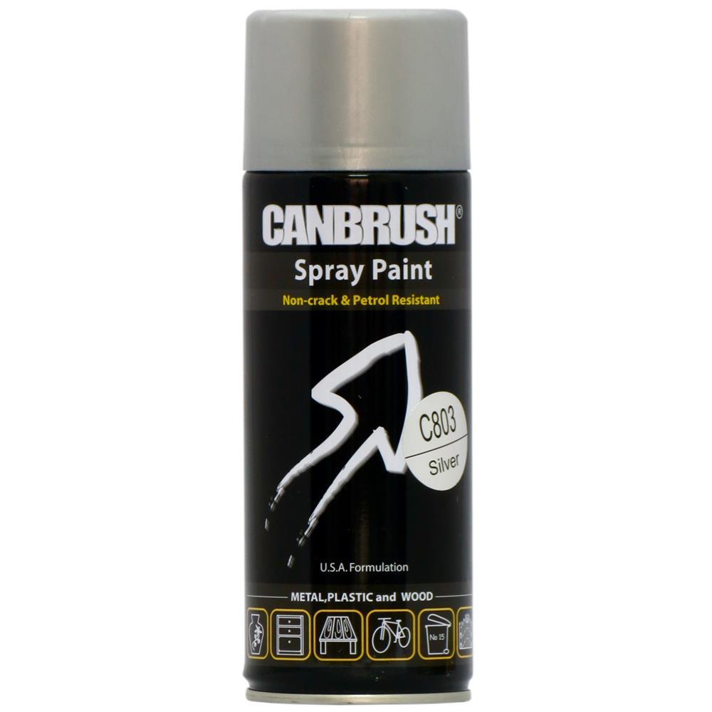 Canbrush Spray Paint 2 x 400ml Aerosol Fast Drying Metal Wood Plastic ...