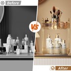 360° Storage Makeup Cosmetic Perfume Rotating Organiser Stand Tier ...