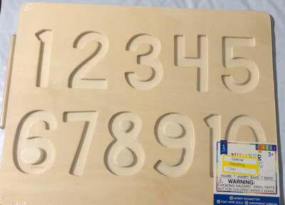 Number Tracing Puzzle Home School Learning Numbers | eBay