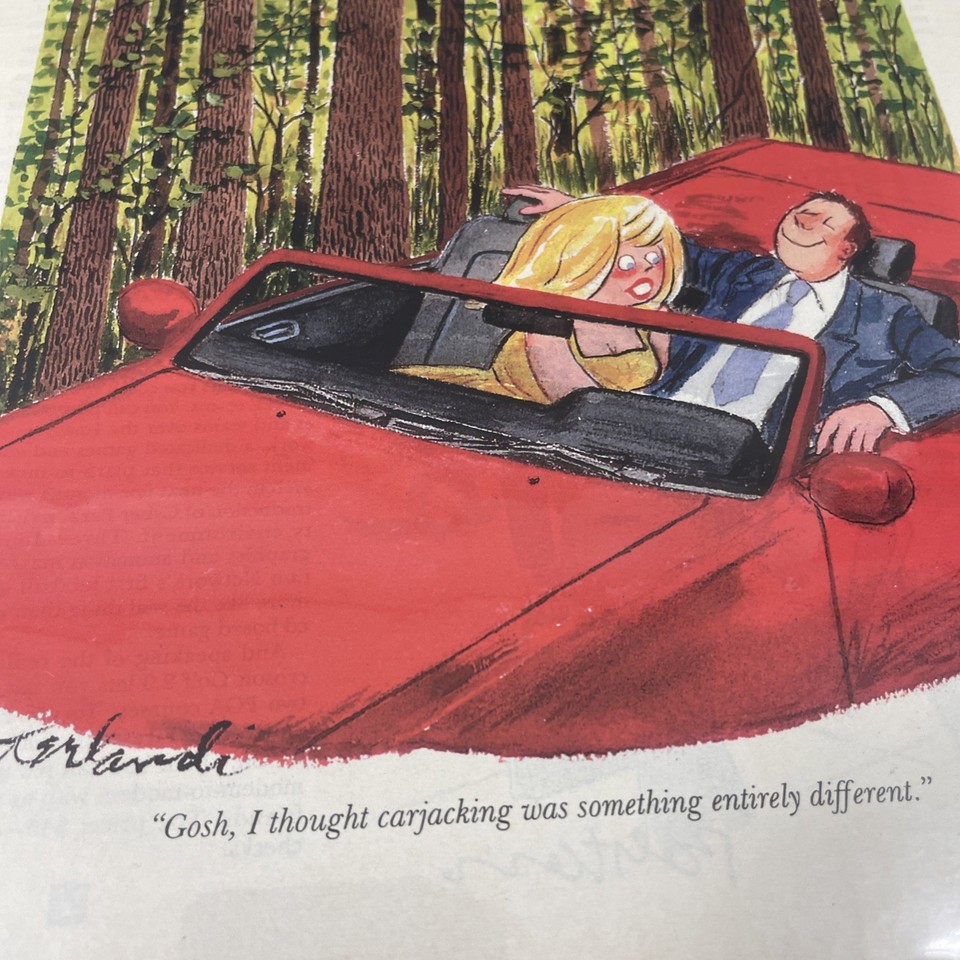 1996 Sexy Adult Cartoon Carjacking Vintage Print Ad/Poster Pinup Art ...