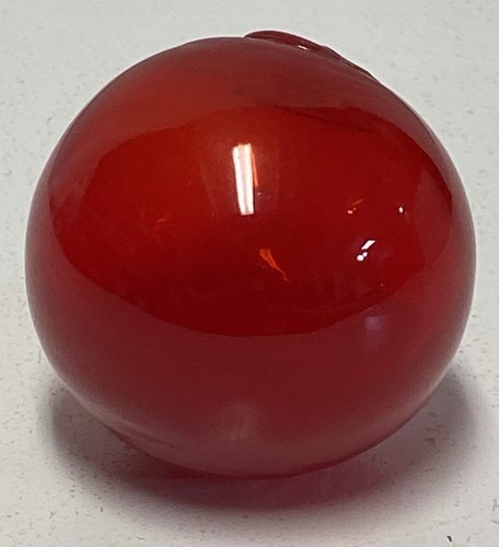 MCM Vintage Blenko Blown Glass Float Ball Buoy Sphere Orb Ruby Red ...