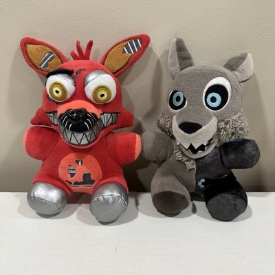 (2) FNAF Five Nights At Freddy’s Twisted Wolf Plush & Red Fox Authentic ...
