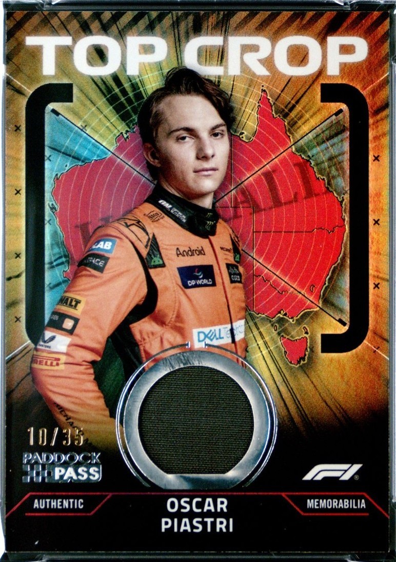 2024 Topps Paddock Pass Formula 1 - Top Crop Relics Oscar Piastri #TC ...