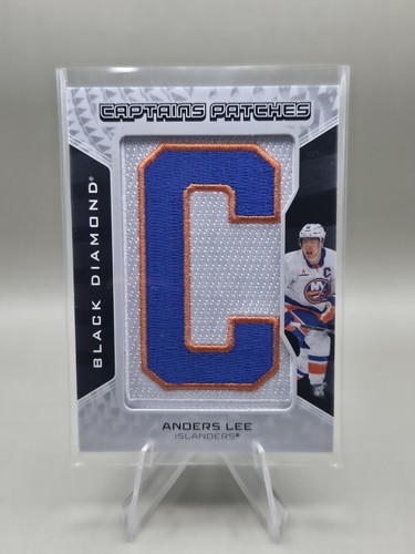 2025-26 UD Black Diamond Anders Lee Captain's Patch #'d /99 Isles | eBay UK
