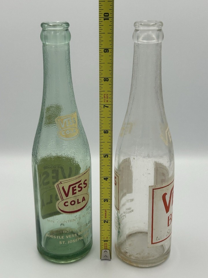 Vintage Vess Cola Glass Bottle 2 bottles | eBay