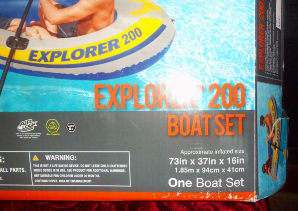 Intex Explorer 200 Inflatable Boat | eBay