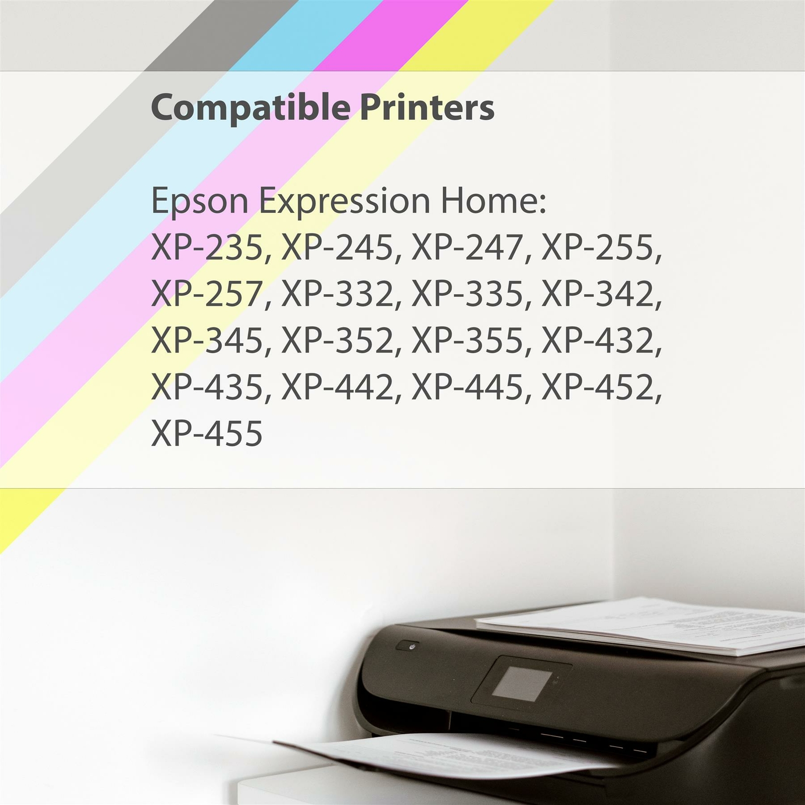4 Black XL Ink Cartridges for Epson Expression Home XP-255 XP-342 XP ...