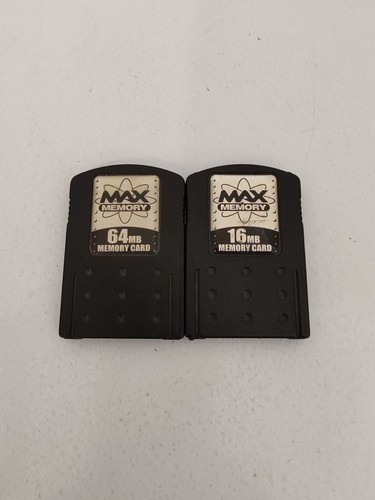 Lot Of 2 Sony Playstation 2 PS2 Max Memory 64MB & 16MB Memory Cards | eBay