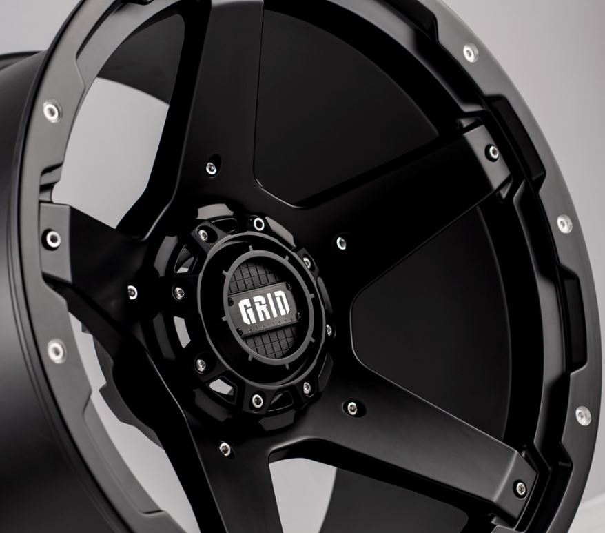 Grid Wheels GD0420090655S1810 20x9 18 6x139.7 110.30 GD04 Matte Black ...