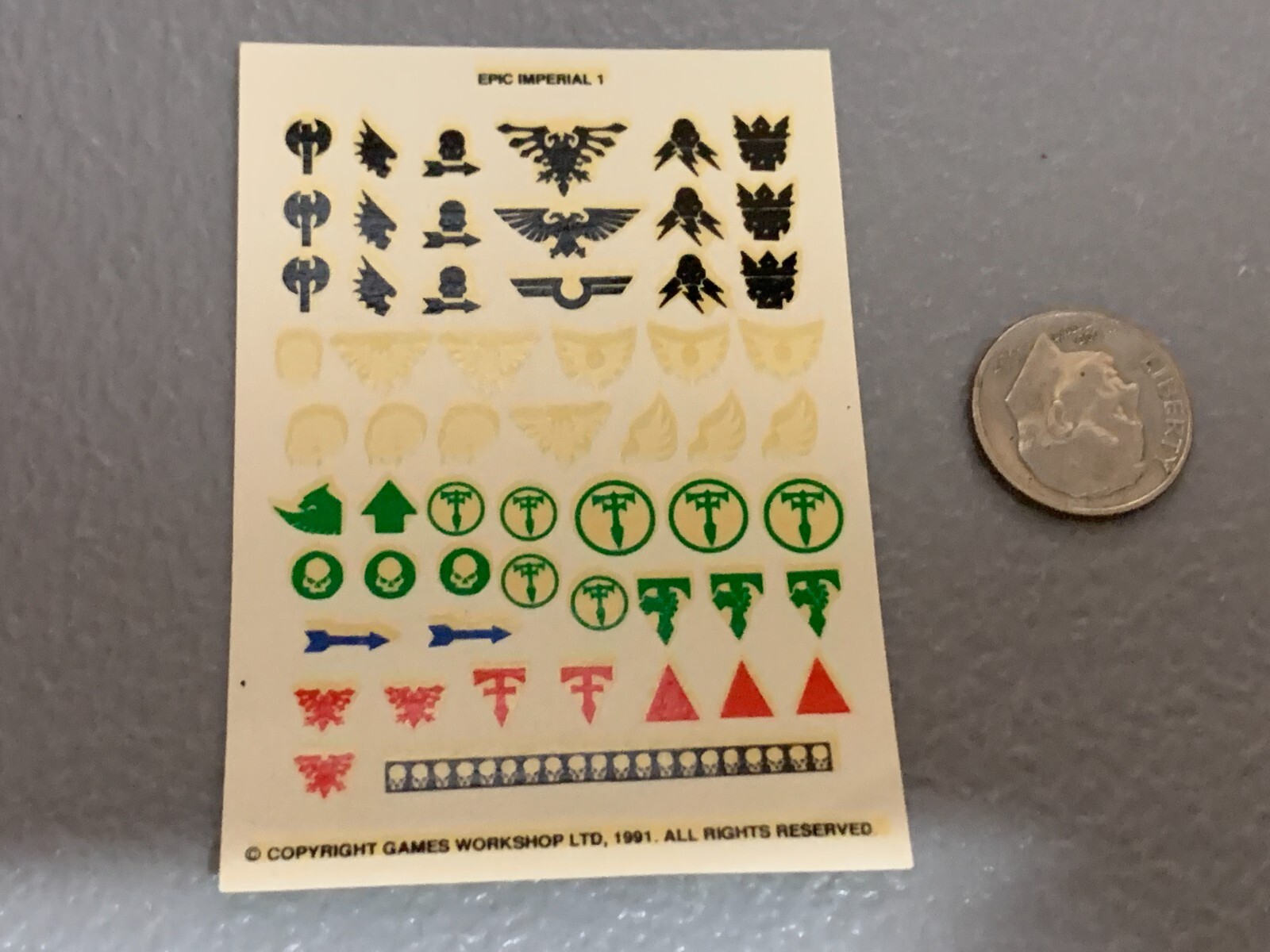 BAGD WARHAMMER 40K TRANSFERS TRANSFER EPIC IMPERIAL 1 | eBay