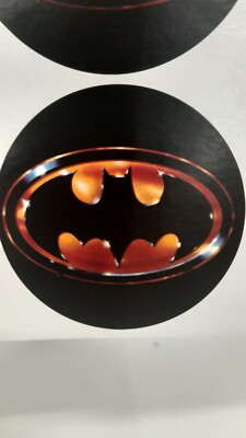 Batman 1989 emblem sticker Michael Keaton Batman style 89 logo self ...