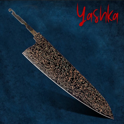 Knife Billet Japanese Gyuto Blade Shape Cu Mai Steel Chef Knife Blank ...