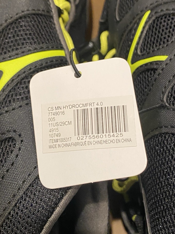 Speedo Mens Hydro Comfort 4.0 Water Shoes Black Neon Yellow Bungee Size ...