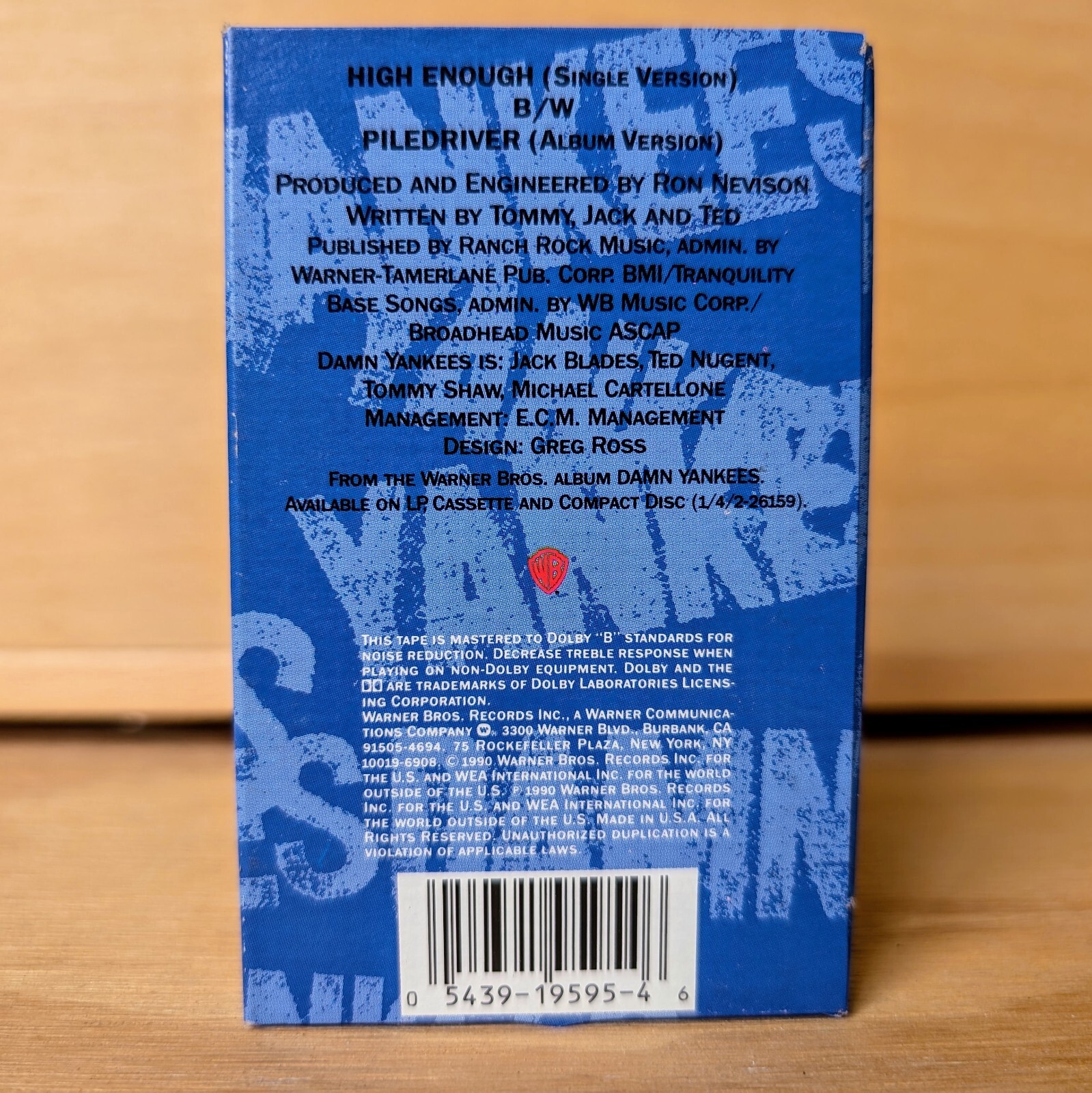 DAMN YANKEES High Enough Cassette Single 1990 Warner Bros. Records | eBay