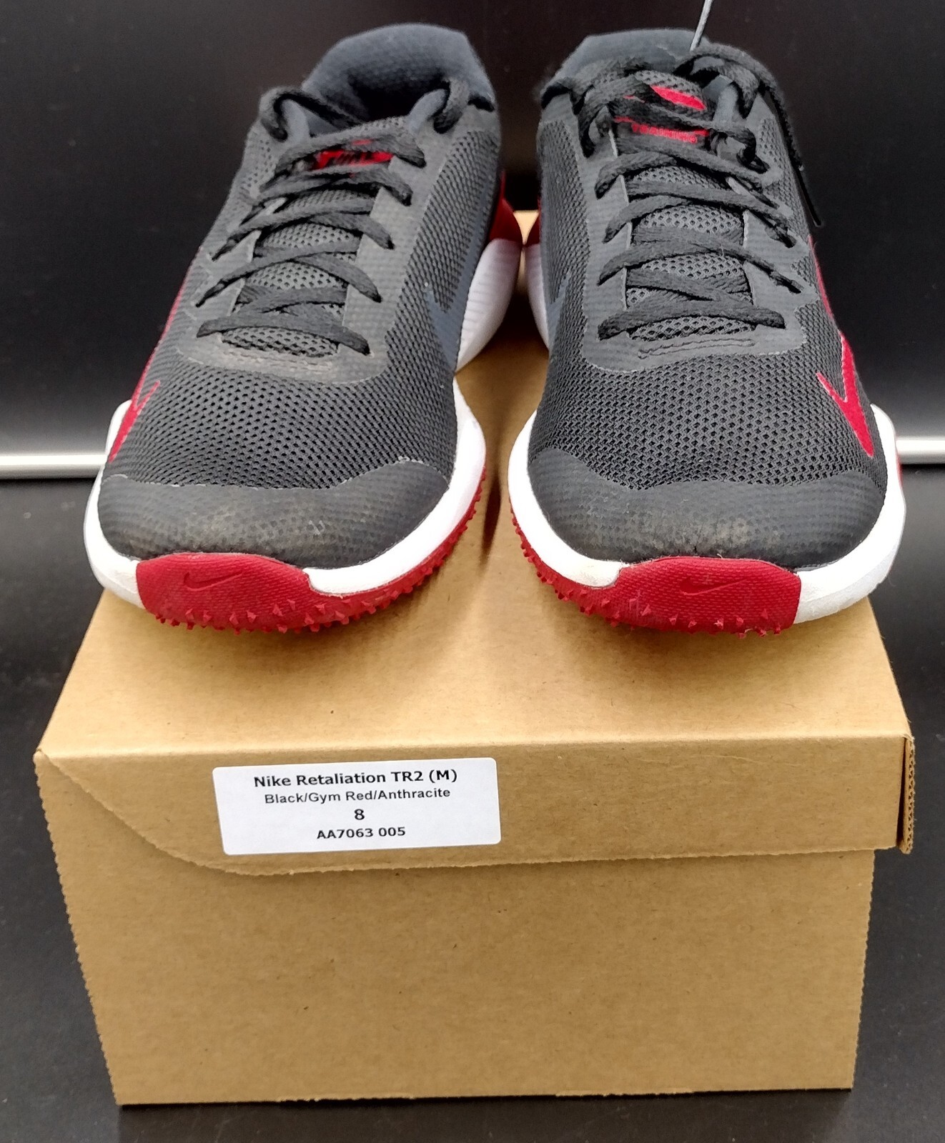 Size 8 - Nike Retaliation Trainer 2 Black Gym Red for sale online | eBay