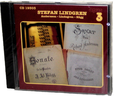 OPUS 3 CD-19303: STEFAN LINDGREN - Andersson, Lindgren, Hagg, 1993 ...