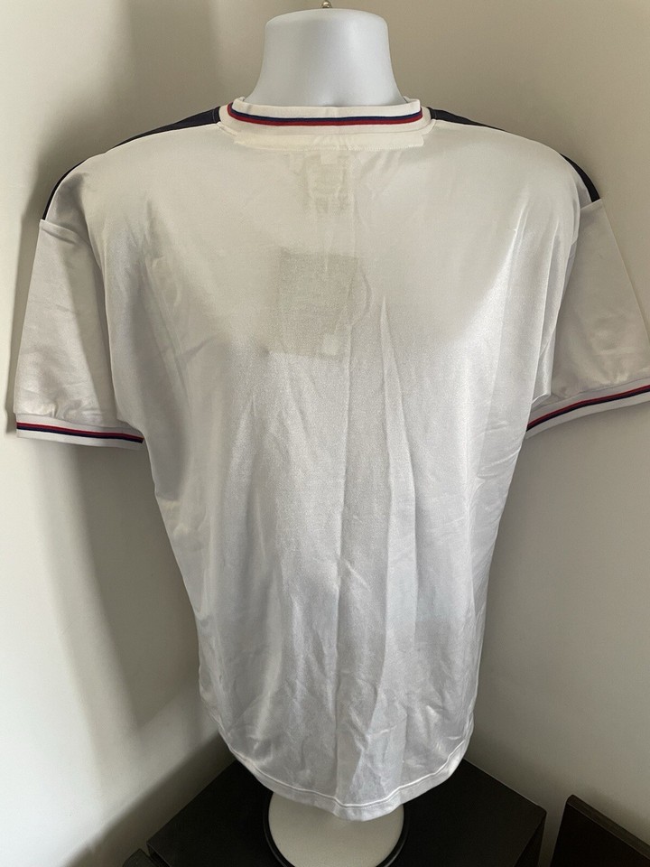 England 1982 Home Score Draw Shirt White Mens Size Large BNWT | eBay UK