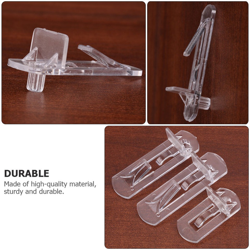 30 Pcs Kitchen Cabinet Shelf Clip Shelf Bracket Pegs Locking Cabinet ...