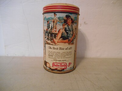 Curtis Baby Ruth candy Bar TIN 1986 the best bite of all 5.5 x 3.5 w ...