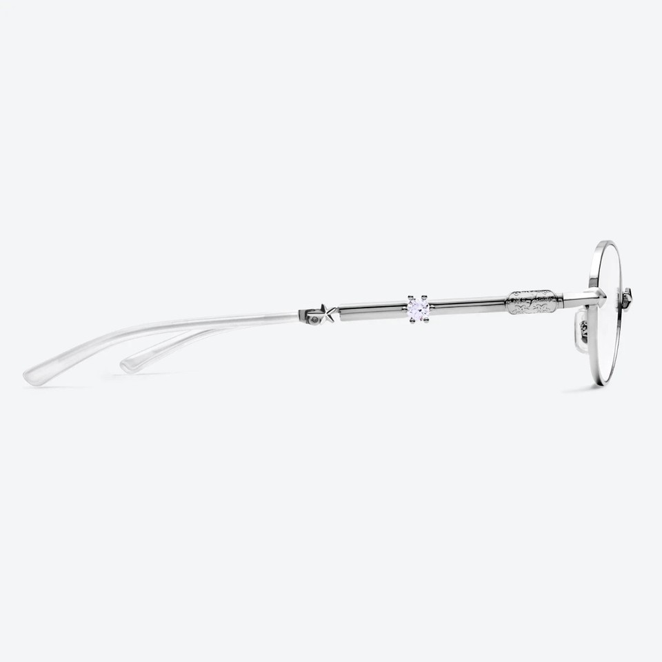 GENTLE MONSTER Pico 02 Silver Clear Glasses / Optical Frame / 100% ...