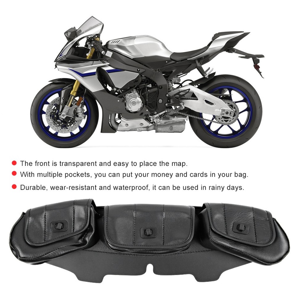 3 Pocket Windshield Windshield Saddle Pouch Fairing Bag Motorcycle ...
